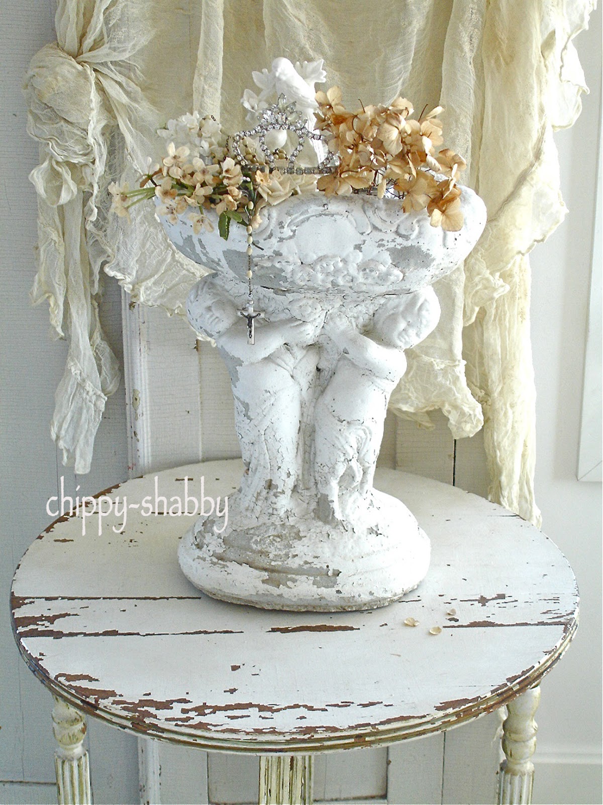 ChiPPy! - SHaBBy!: PeRfeCtLy ChiPPy!*!*! ViNtAGe CHERUB STATUE...
