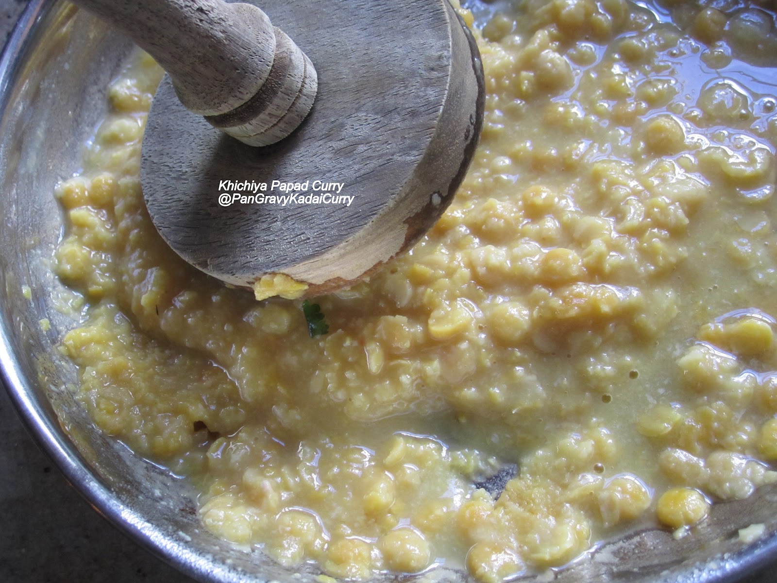 Pan Gravy Kadai Curry: Khichiya Papad And Lentil Curry