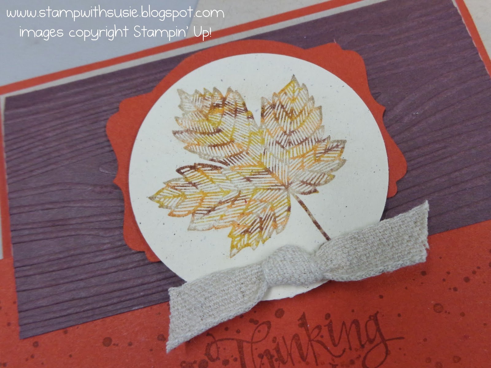 Stamp with Susie: A 'Magnificent Maple' card.....