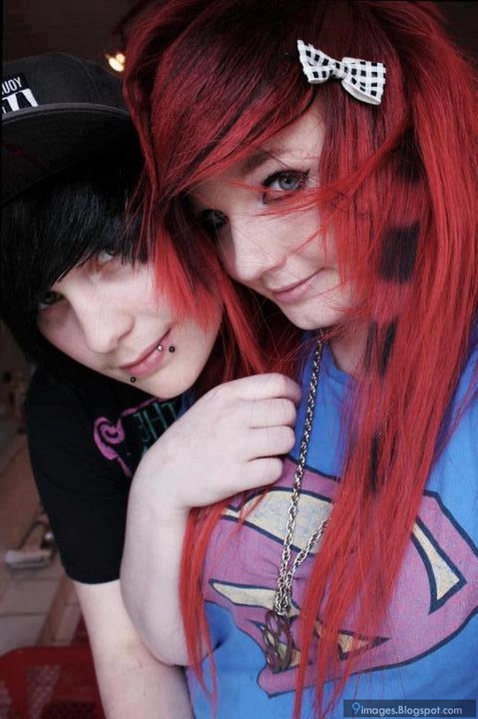Cute Emo Couple Scene Lovers Beautiful