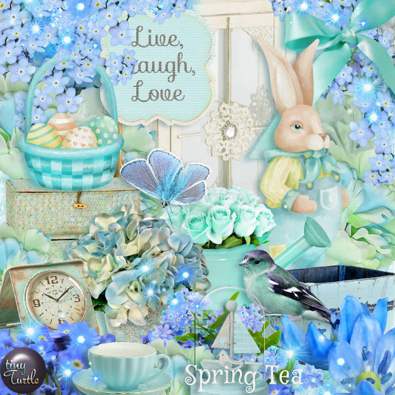 Escape From Reality Blog: FTU Cluster Frames "Spring Tea"