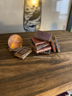 How To Make Miniature Antique Books and Free Printable