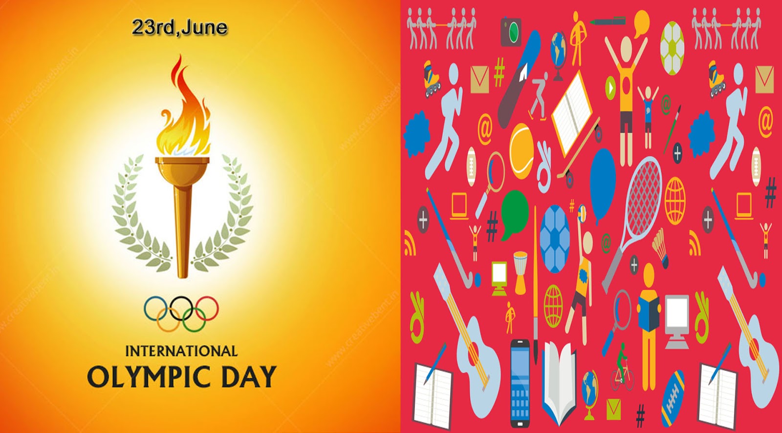 Aditya Library: International Olympic Day & Public Service Day