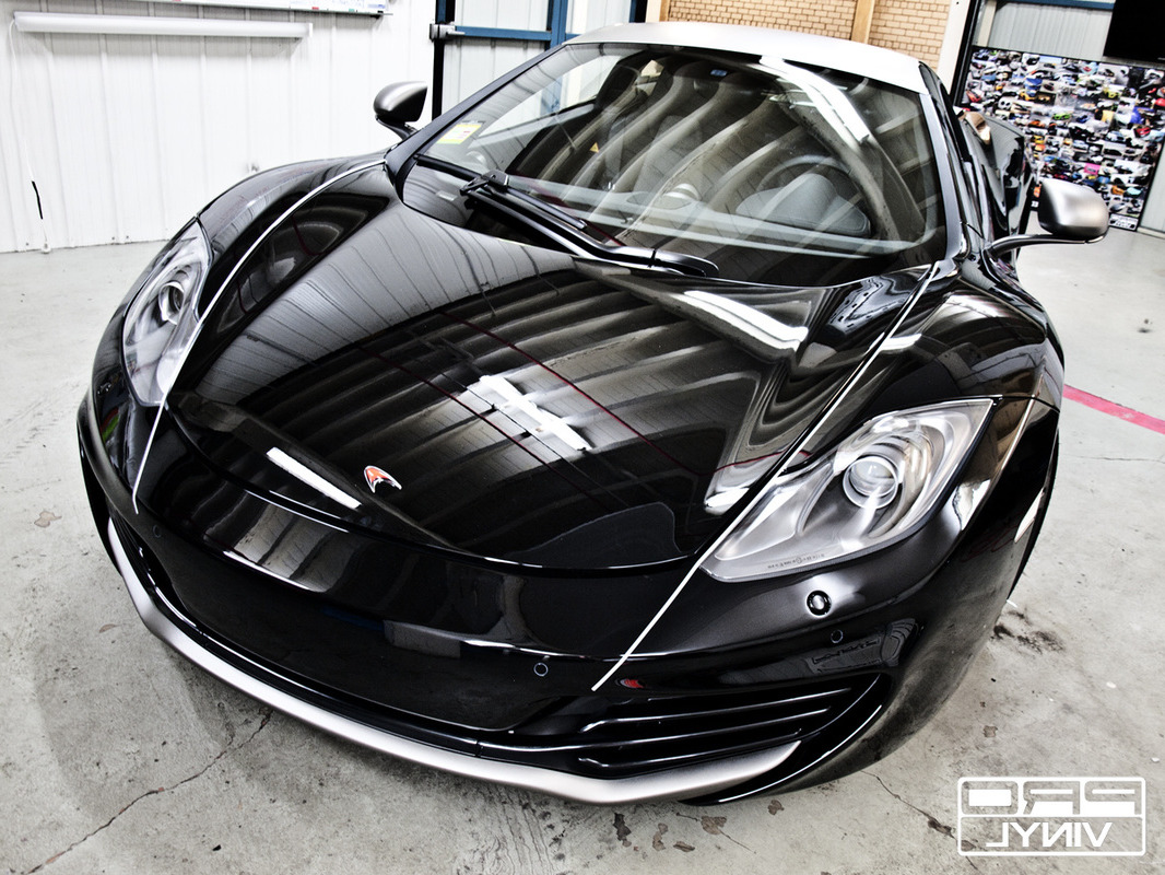 Black Vinyl Car Wrap