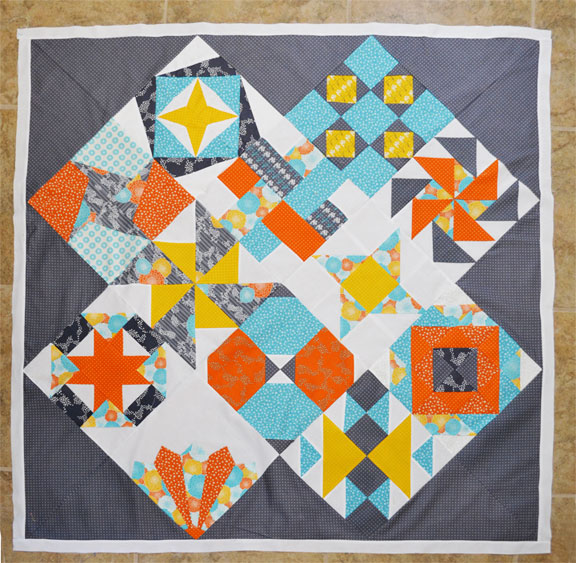 from Pixels to Patchwork: Sew. Happy. Quilt. QAL Finished Quilt Top