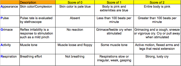 New Born Baby: APGAR on Newborn Baby