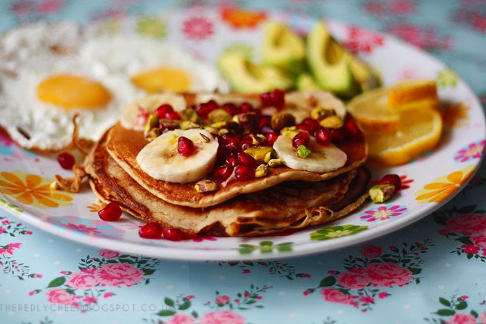 The Red Lychee: Food with Spice and Colour: Chai flavoured Barley Pancakes