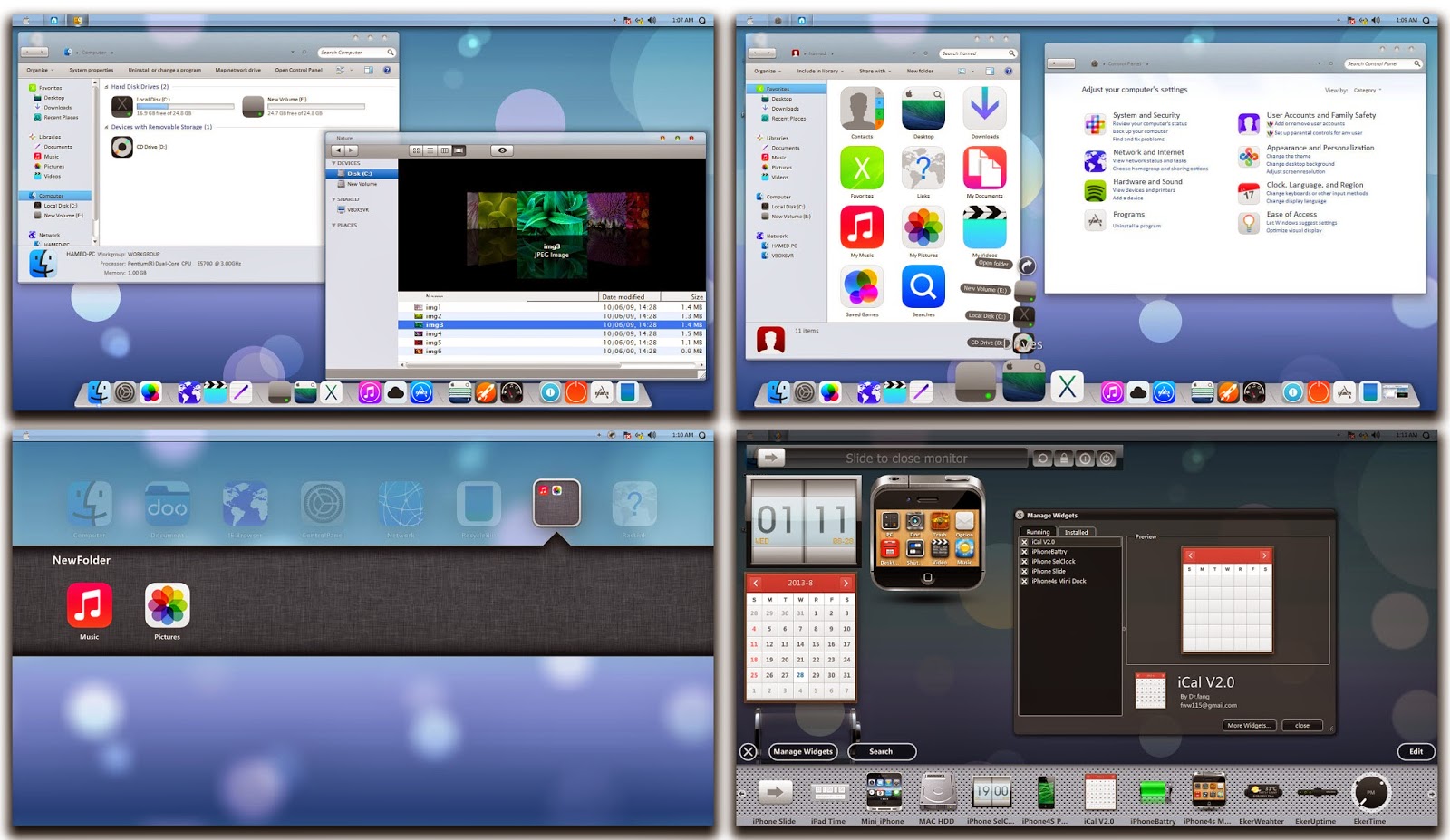 How To Convert Your Window 7 And Window 8 Into Ios 7 ~ Just Trick 4 You