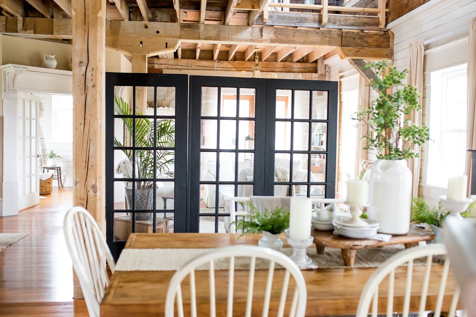 At Home With T Marie : French Doors made into room divider