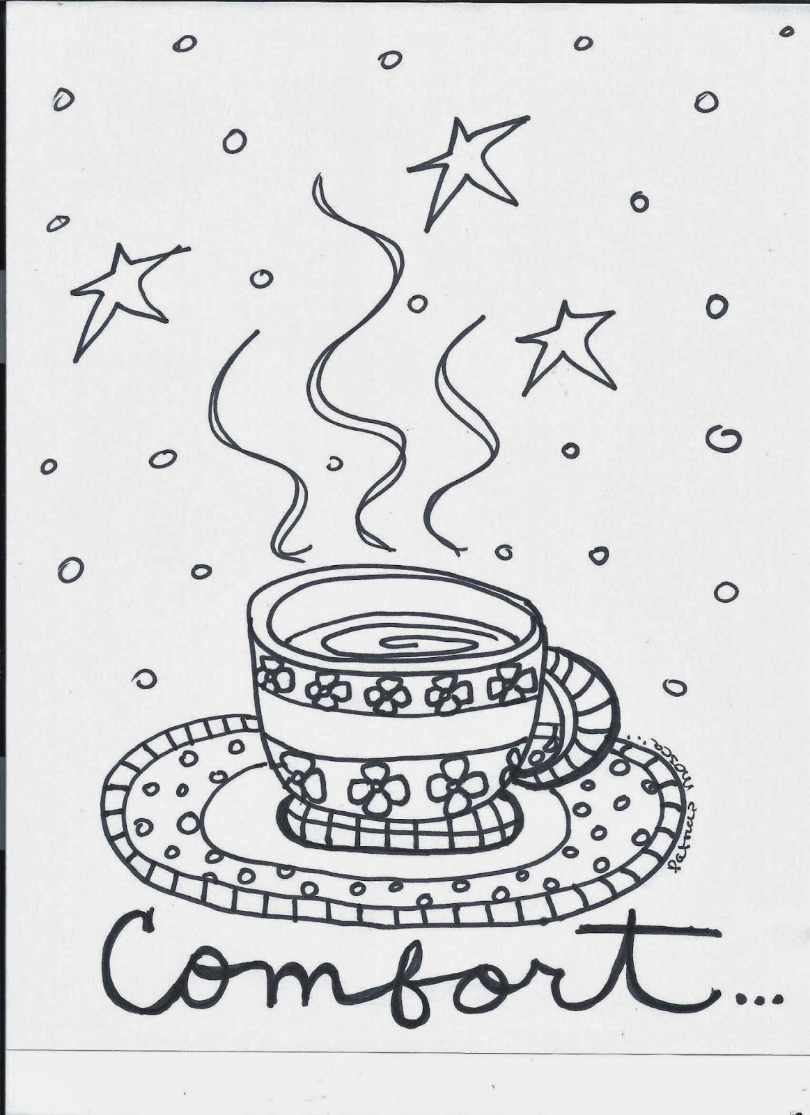 The Creative Playground: Comfort...coloring book page