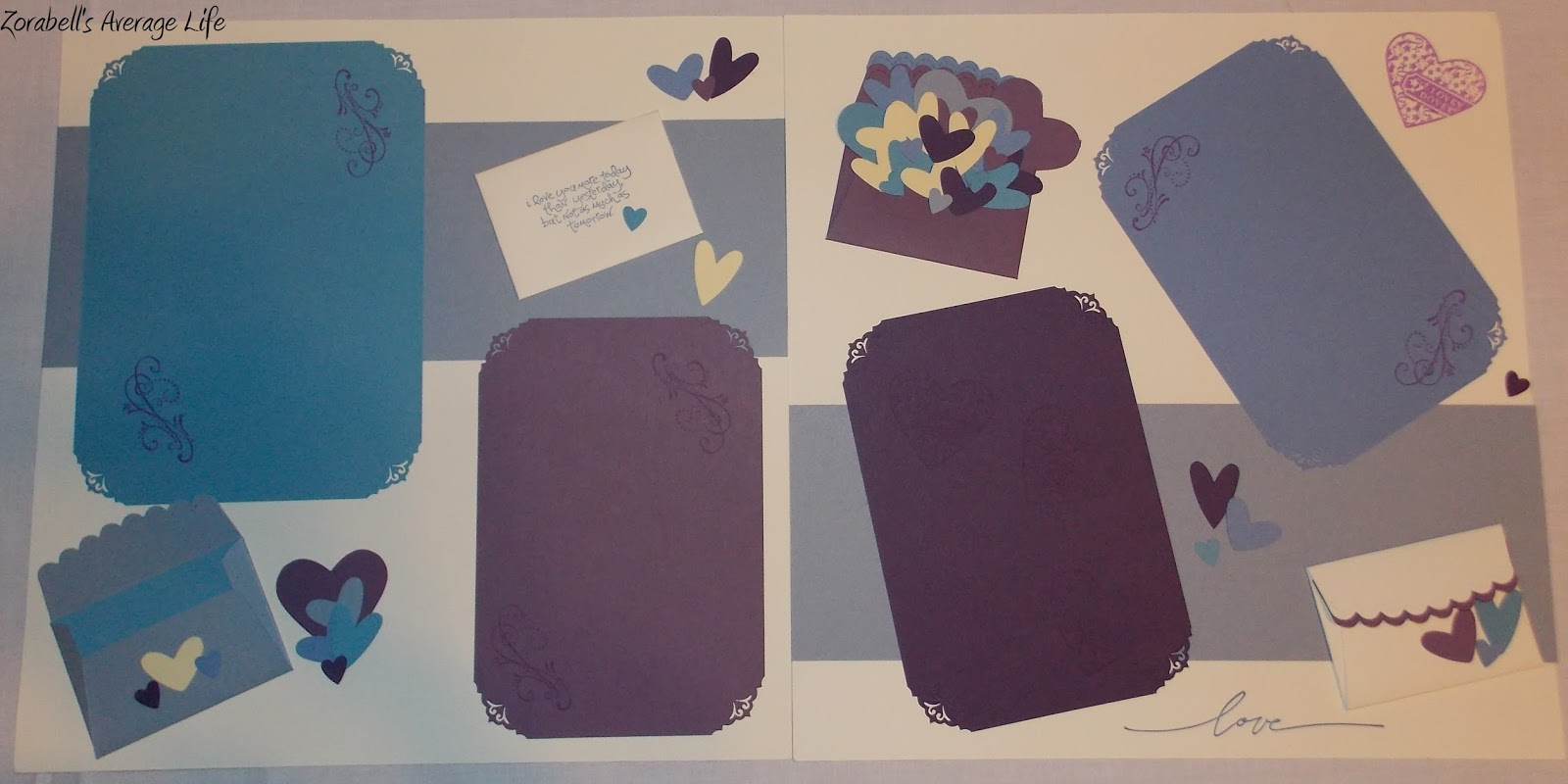 Zorabell's Creative Life: Love Letters Layout