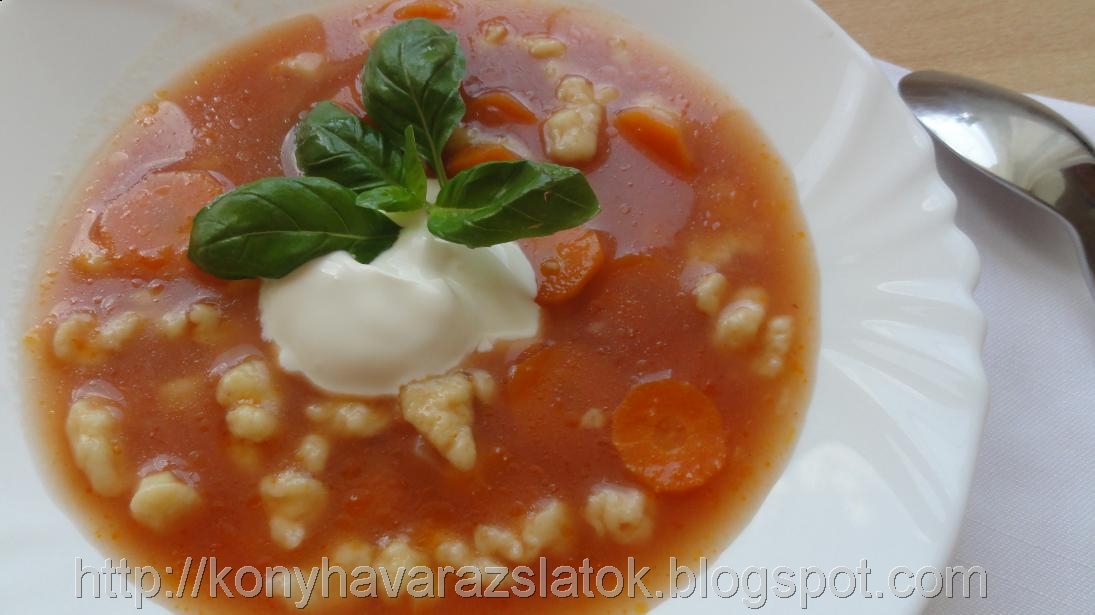 Merre nyílik a konyhaajtó?: Bazsalikomos paradicsomleves