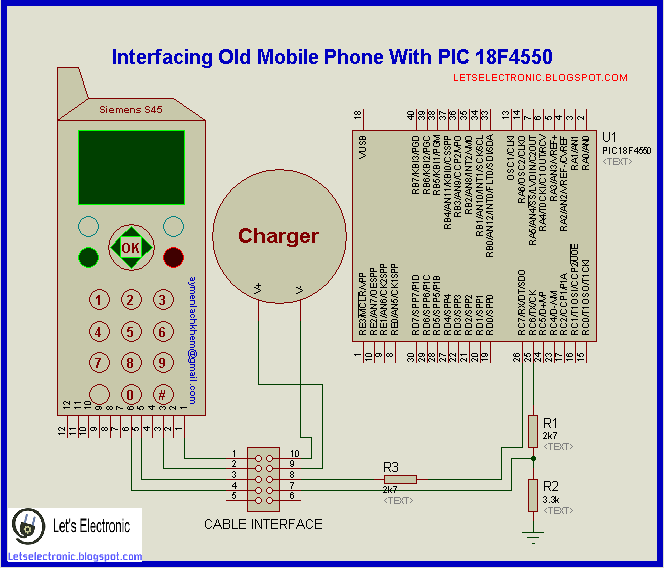 LET'S ELECTRONIC : Interfacing Old Mobile Phone (Siemens,Nokia,Sony ...
