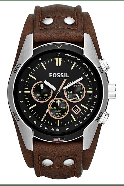 men's leather band watches