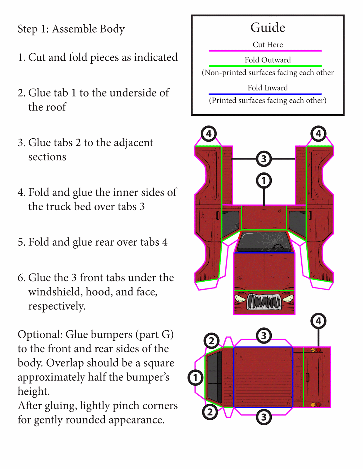 SP. Papel Modelismo: PaperCraft Monster Truck