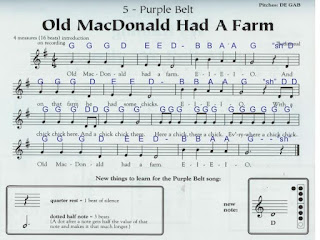 The Music Lady: Recorder Karate Music with Note Names