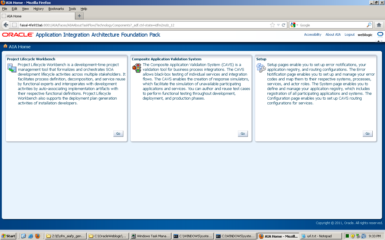 Oracle Middleware Blog Oracle Aia 11g Installation And Configuration