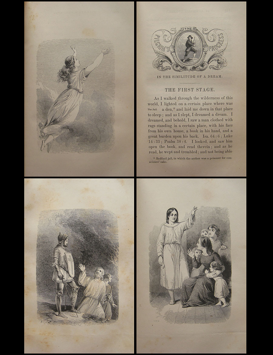 Isfive Antiquarian Books: CA. 1860 THE PILGRIM'S PROGRESS BY JOHN ...