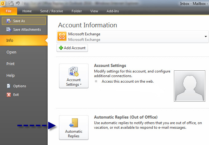 How To Setup Out Of Office Automatic Replies In Outlook 2010 how-to-setup-out-of-office-automatic-replies-in-outlook-2010