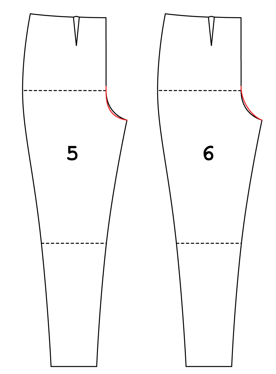 Basic pants pattern corrections | Kommatia Patterns