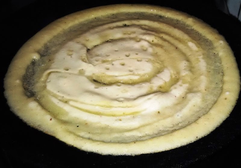 ಅಡಿಗೆ - Adige: Mixed Dal Dosa + Ondelaga leaves Chutney