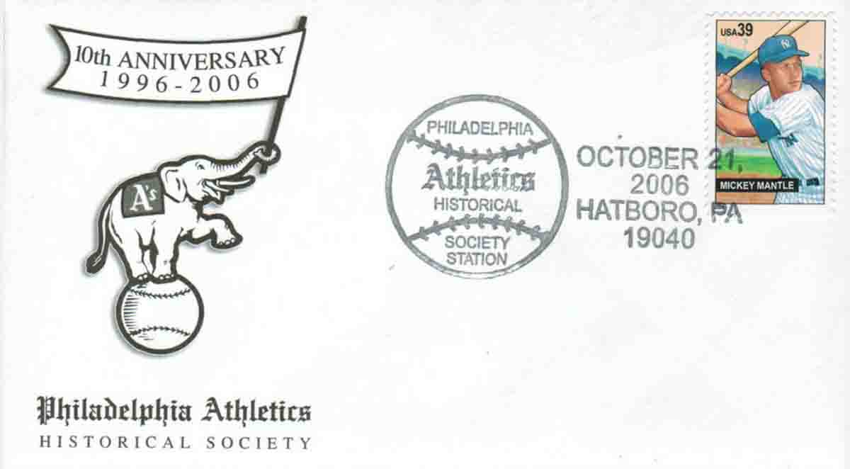 Baseball Stamps & Postmarks: Philadelphia Athletics