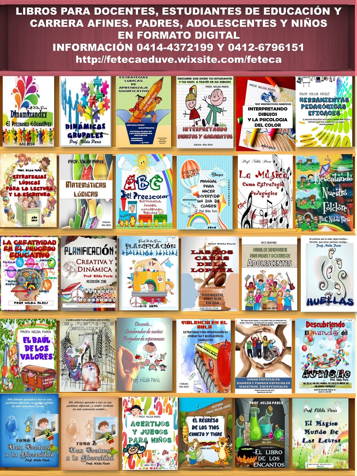 FETECA: LIBROS PARA DOCENTES, ESTUDIANTES DE EDUCACIÓN, CARRERAS AFINES ...