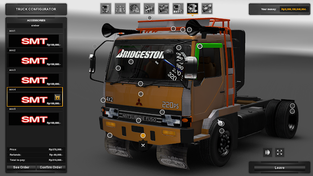 mod ets2 Mitsubishi Fuso V2 ETS2 BY SMT - Mod ets2 bus