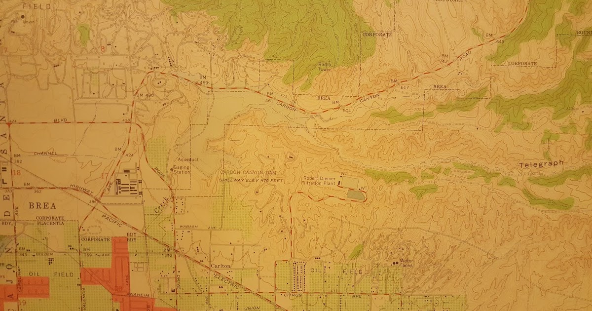 Carbon Canyon Chronicle: Western Carbon Canyon and Brea Area Map, 1964