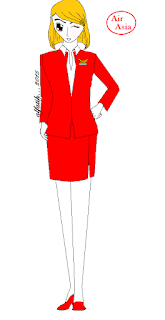 fashion alfatih: desain seragam pramugari by : paint :v