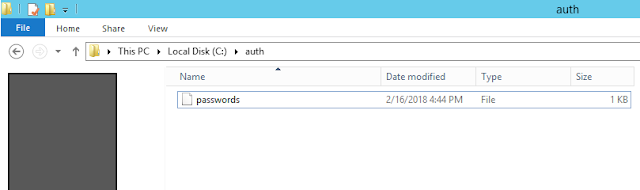 Apache : setup basic auth with apache in windows