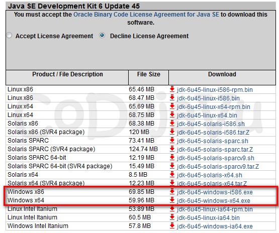 CoDejaVu: Instalación JDK