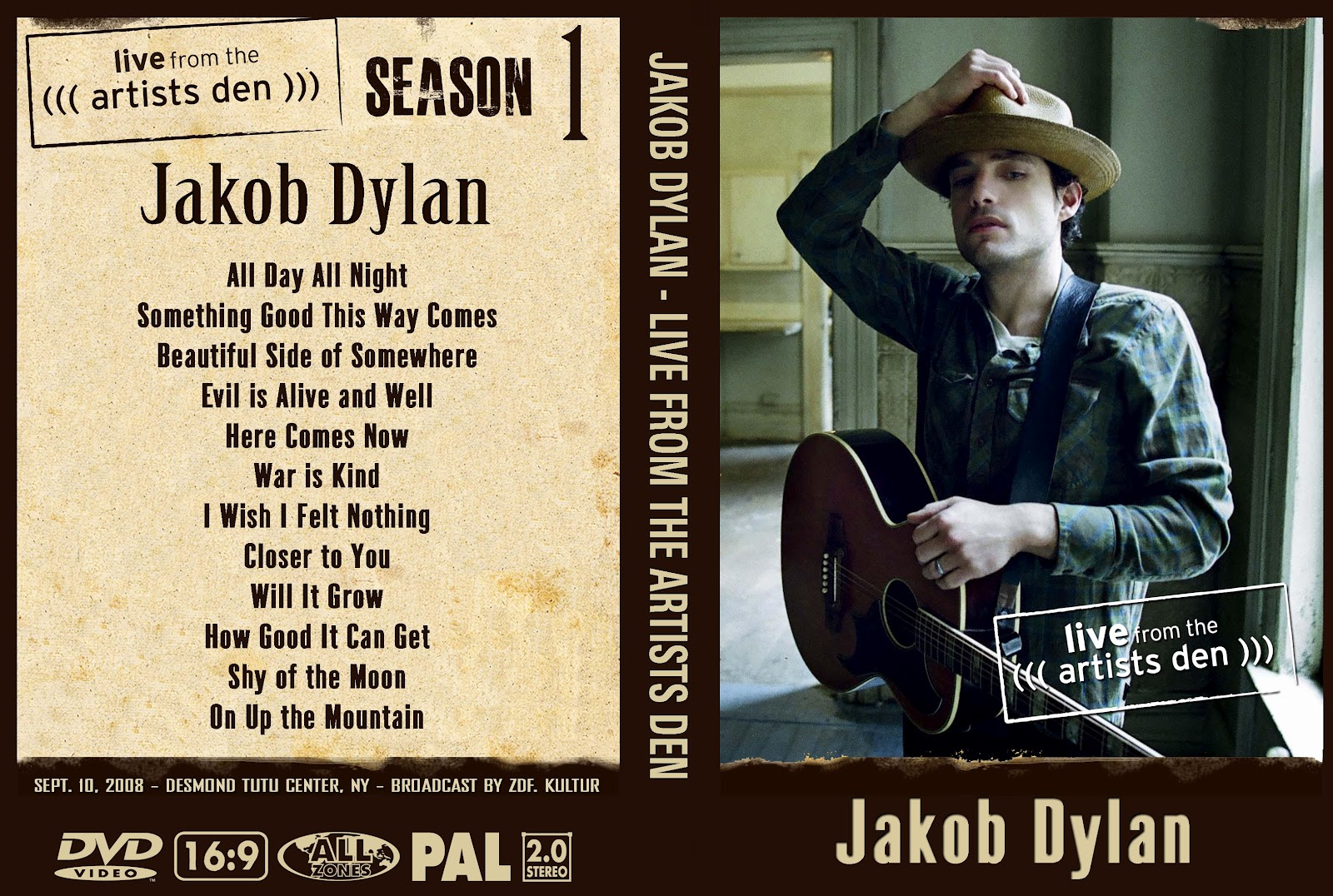 BANCA DO ROCK Rock Concert DVD: 2102 - DVD - JAKOB DYLAN 2011 - BOOTLEG