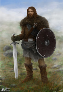 Warriors in art: Highlander warrior by Dominik Leszkowicz