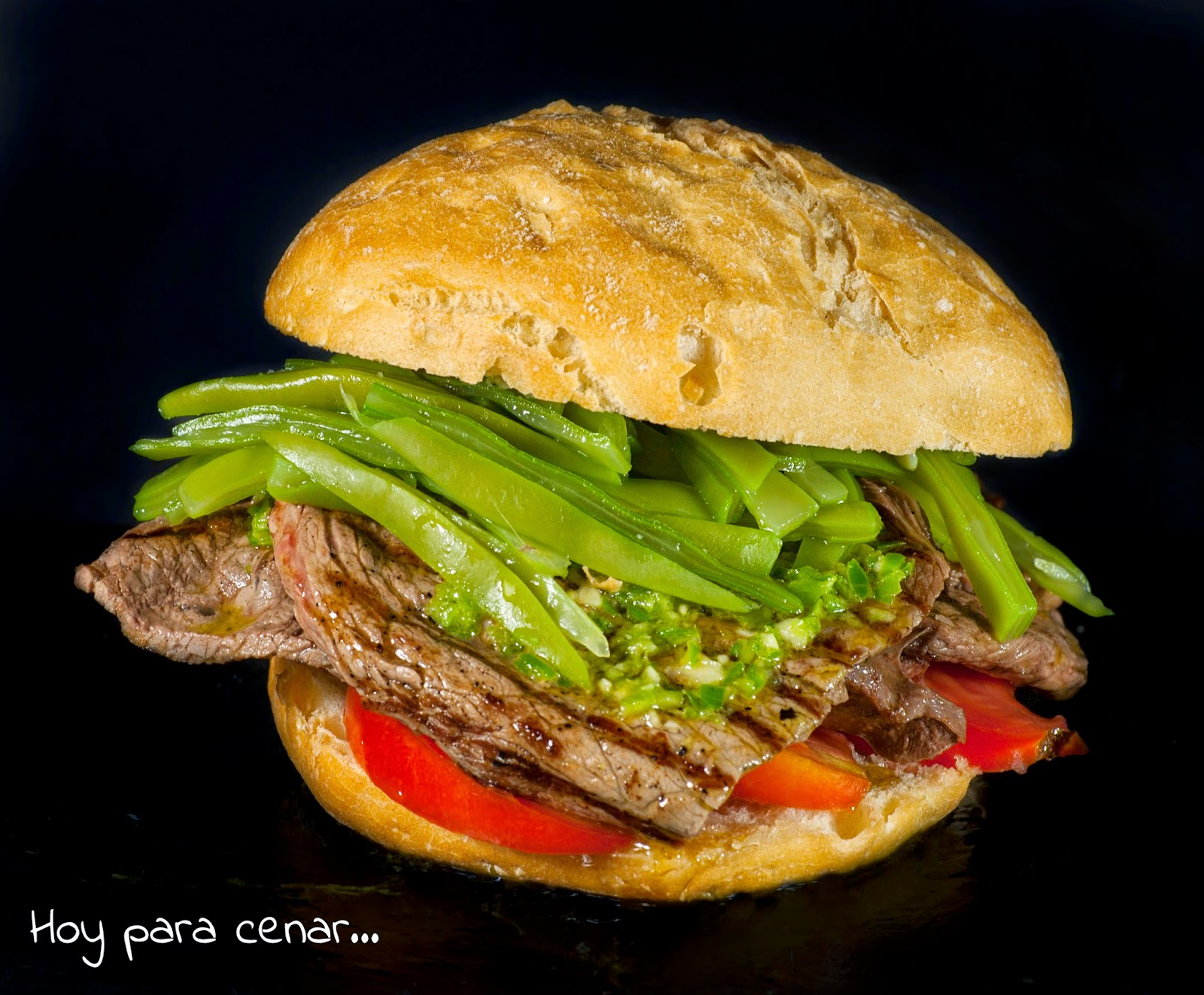Sanguche Chacarero... - Hoy para cenar