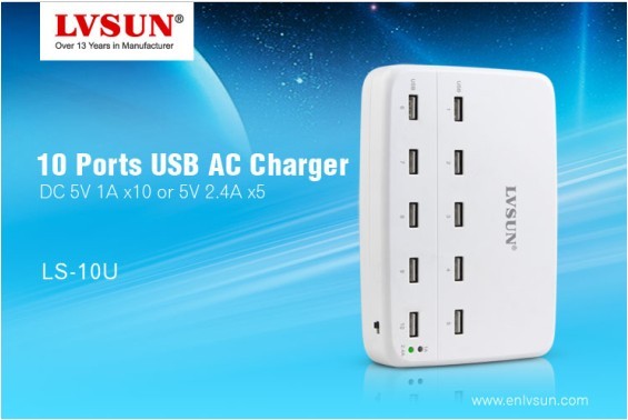 10 Ports Universal USB AC Charger: 10 Ports Universal USB AC Charger ...