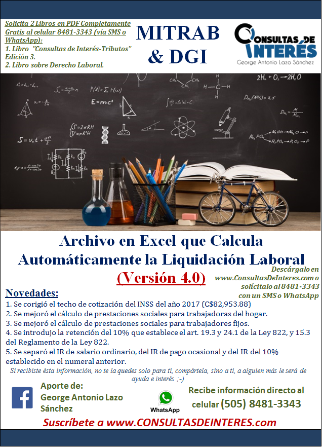 Consultas de Interés: MITRAB & DGI: Formato en Excel que Calcula la ...