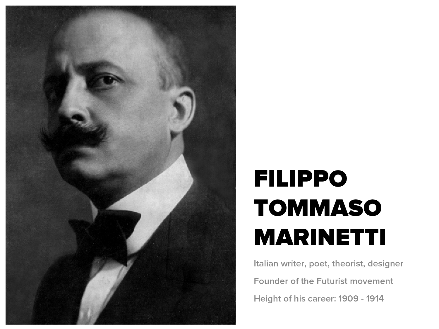 Design Theory F13 - Brett: Filippo Tommaso Marinetti Presentation
