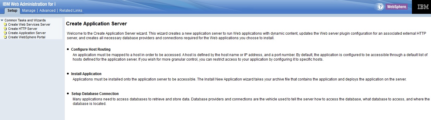 Programmers Sample Guide: Setup IBM Integrated Web Application Server for i