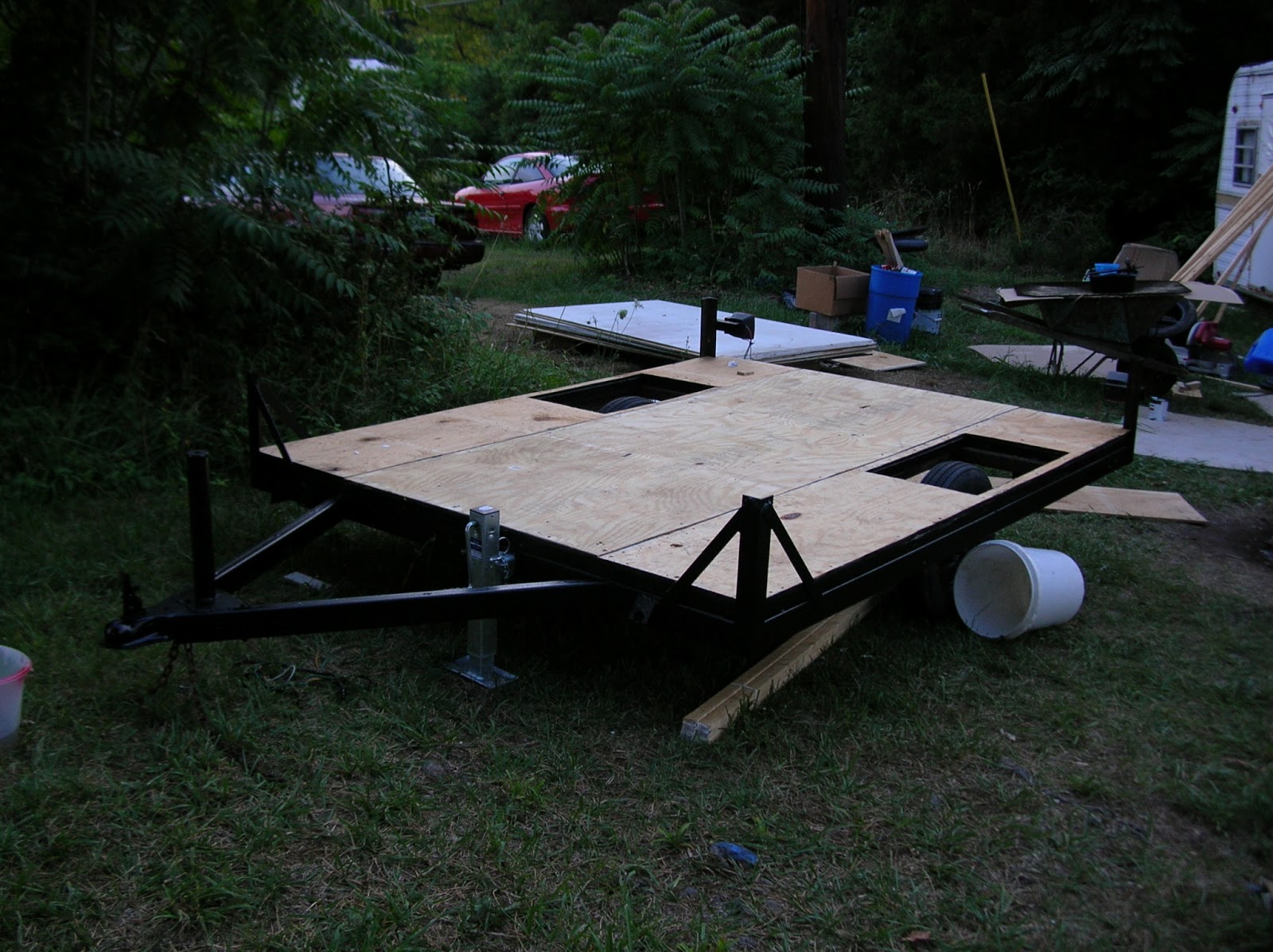 Build Your Own Enclosed Trailer Using A Pop-Up Camper Frame: Prepping ...