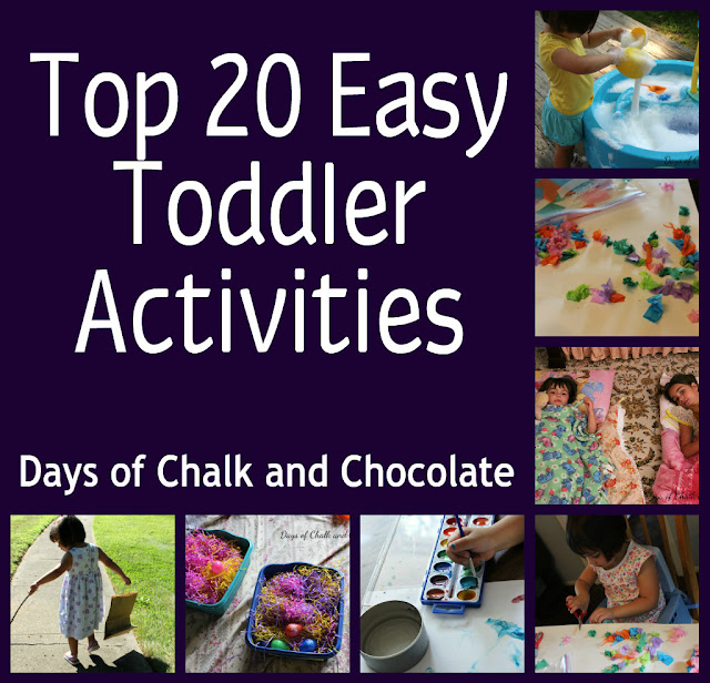 Top 20 Easy and Fun Toddler Activities! | Days of Chalk and Chocolate