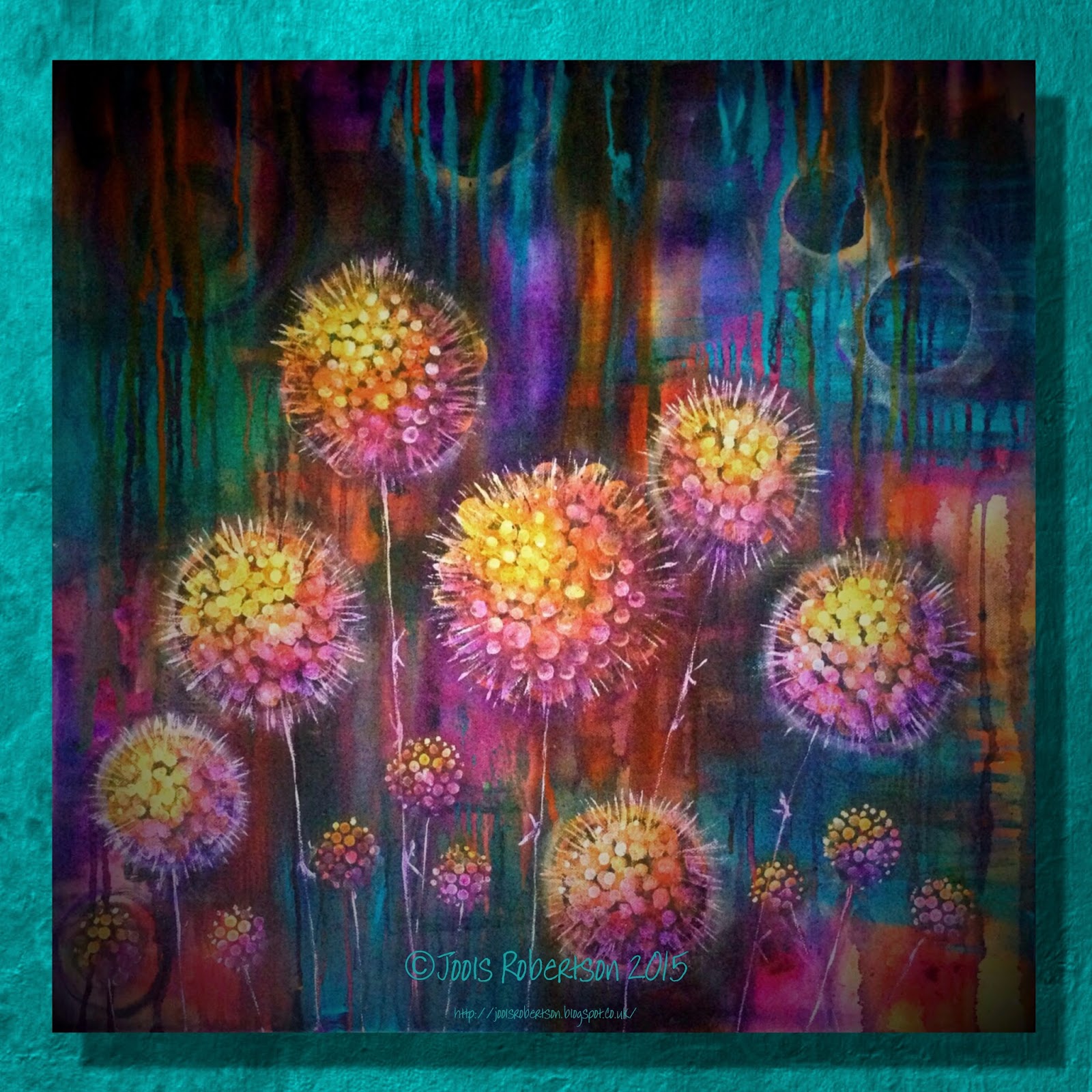 Jools Robertson: Alliums Canvas
