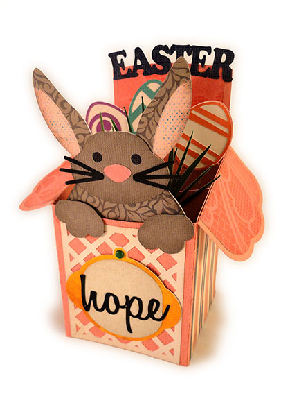 Needles 'n' Knowledge: Bunny Easter Box Card