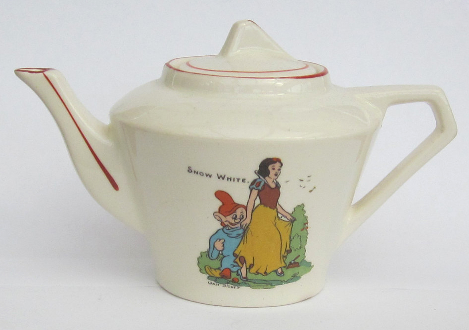 Filmic Light - Snow White Archive: Wadeheath 'Snow White' Tea Sets