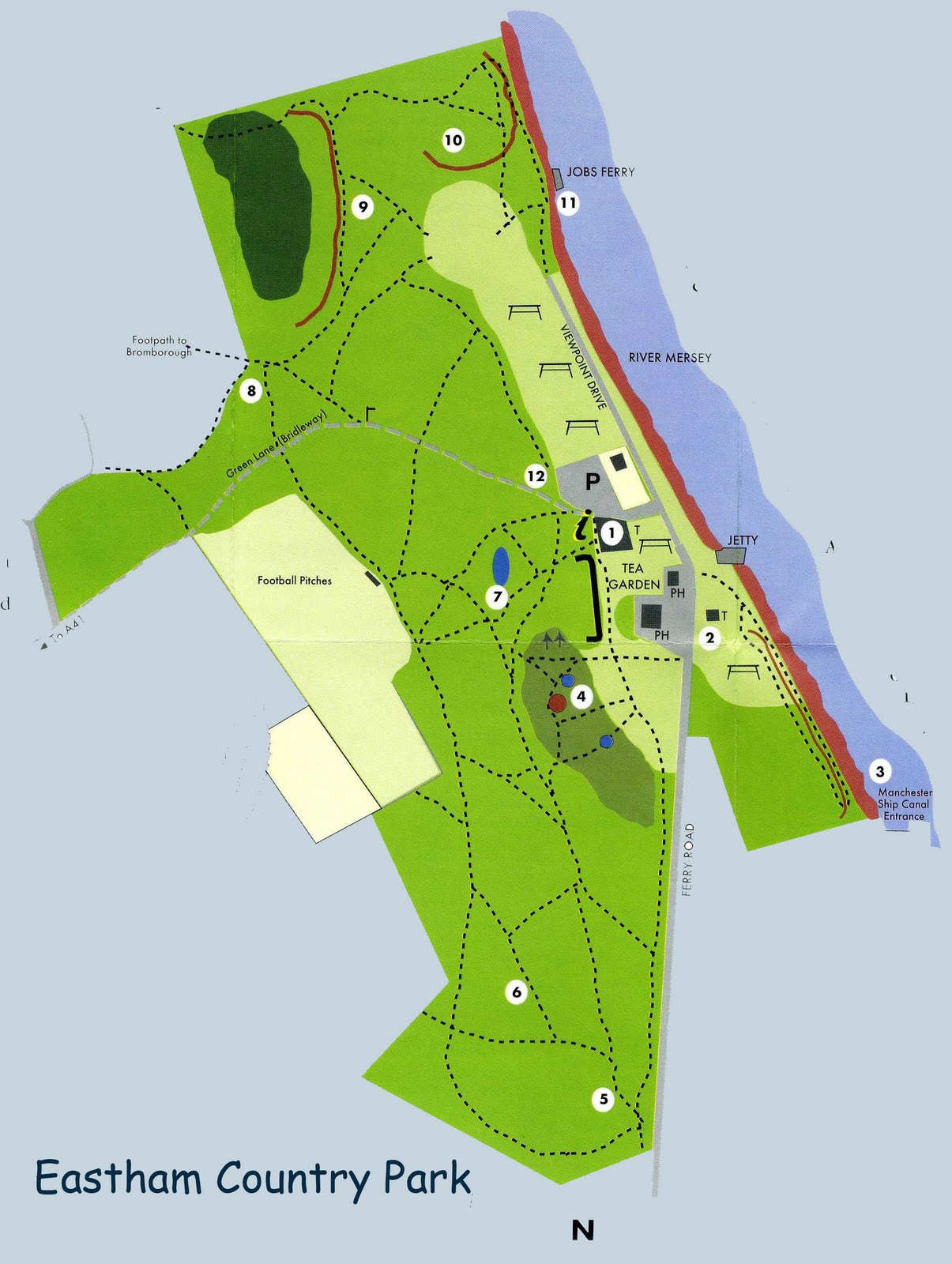 Eastham Country Park: Maps