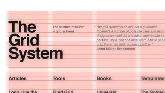 Swiss Design Grid System