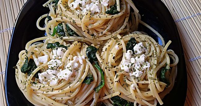Cocina con Mari: Nidos de pasta con espinacas y queso de cabra