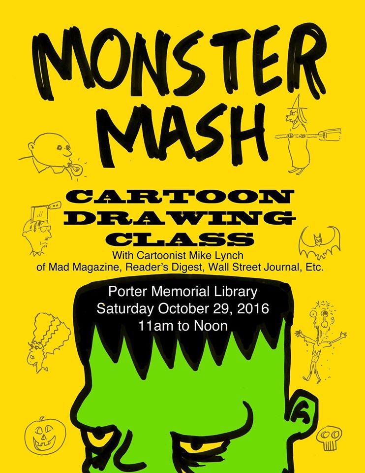 Mike Lynch Cartoons: Machias, Maine: Monster Mash Drawing Class ...