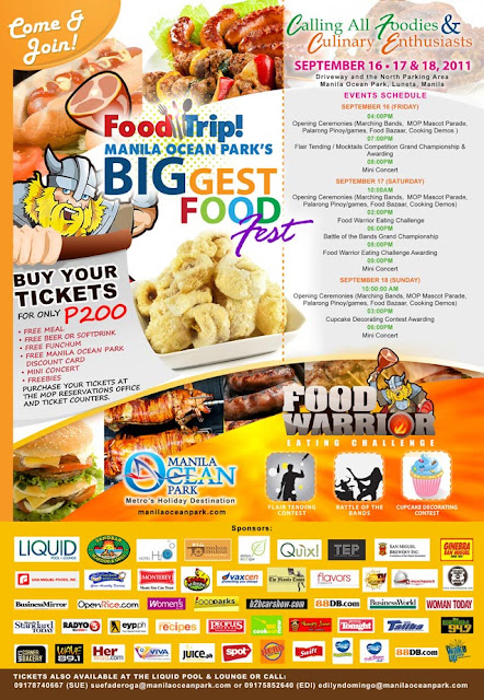 The Rich Pinay: Food Trip! Manila Ocean Park's Biggest Food Fest