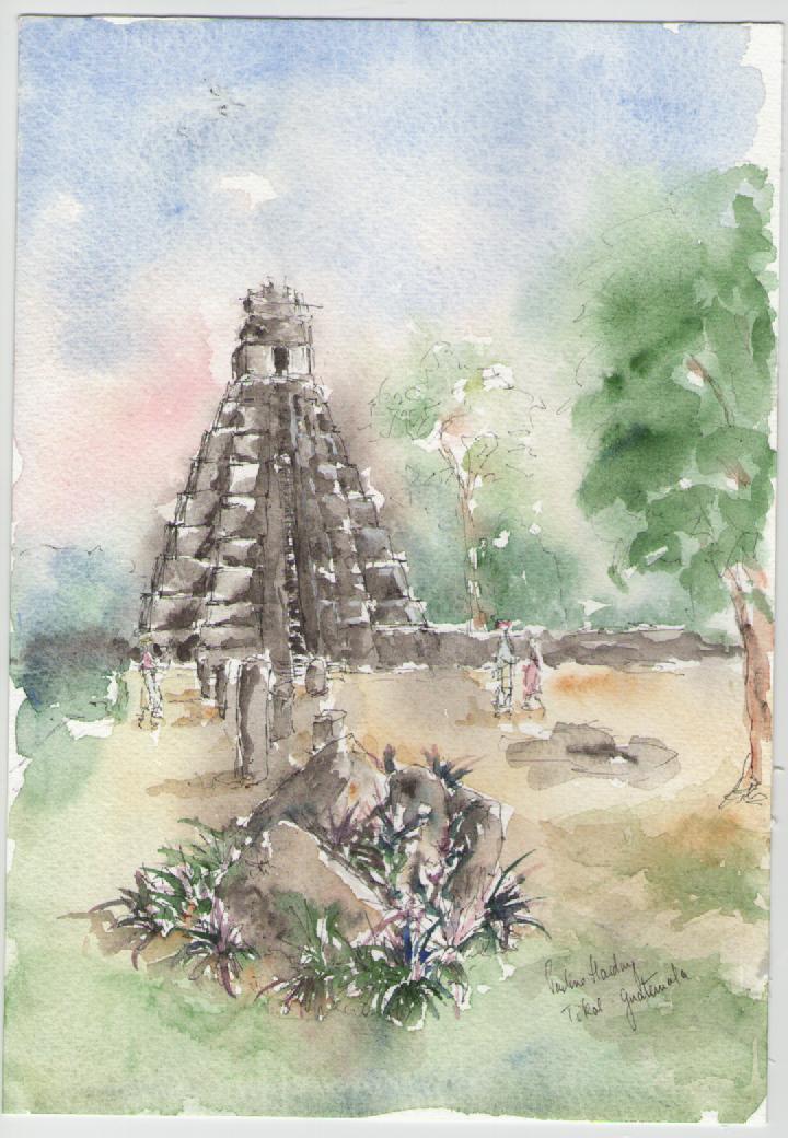 PAULINE'S PAINTINGS: Tikal, Guatemala